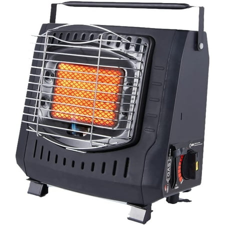 2 in 1 Portable Propane Heater Stove, Black/Blue Outdoor Butane Heater ...