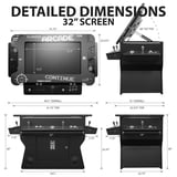 "Creative Arcades 2 Player 3 Sided Arcade Trackball | Woodgrain | 3500 ...