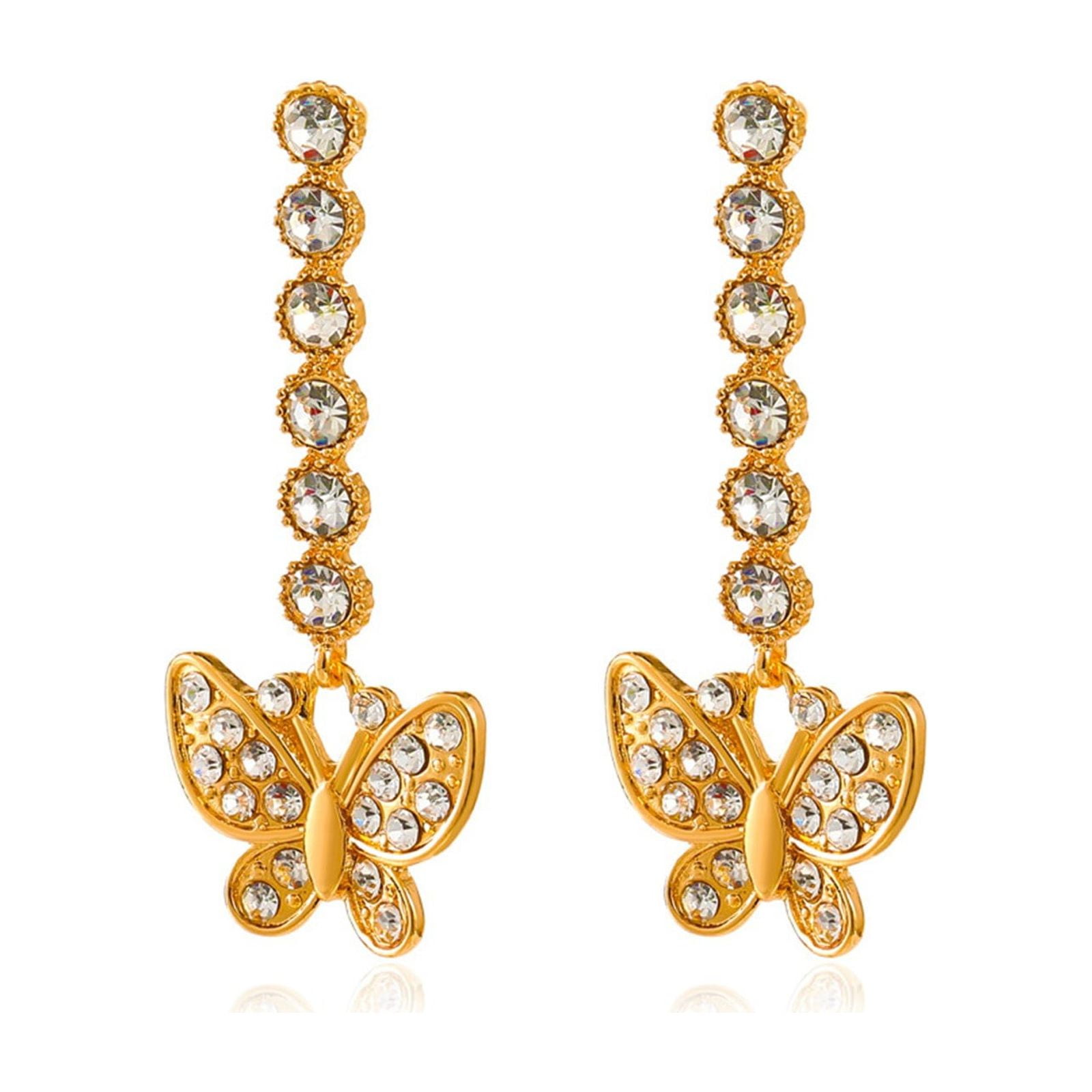 Click here for Unbranded Zircon Butterfly Earrings Personalized T... prices