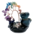 YIENENG Crystal Waterfall Incense Burner Set, Chakra Crystal Tree ...