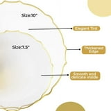 Crown Display 40-Piece Tinted Plate Set - Disposable Dinner for 20 ...