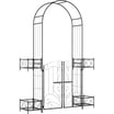Hyindoor Metal Wedding Garden Arch Kit, 7.87x4.59x1.25FT, Plant & Party ...