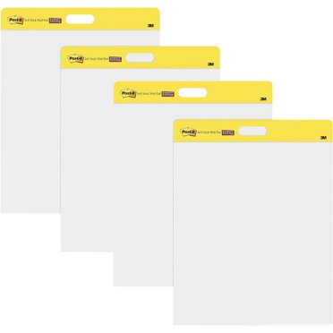 Self-Stick Easel Pads 25 x 30, White, 30 Sheets, 2/Carton - Walmart.com