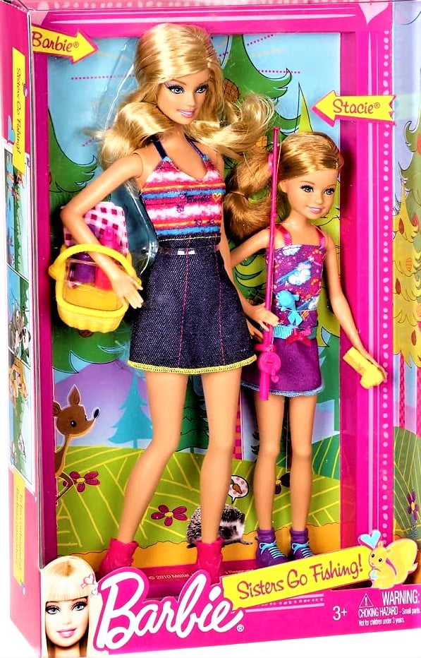 Barbie Sisters Go Fishing Barbie And Stacie Doll Set #V4396 2010 ...