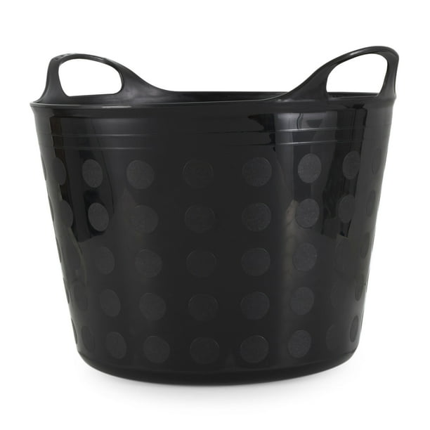 Tuff Stuff Products F7-BK Large 7 Gallon Plastic Flex Tub with Handles ...