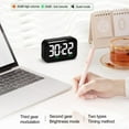 Ludlz Kitchen Timer Digital LED Display 2 Brightness 3 Volumes Magnetic ...