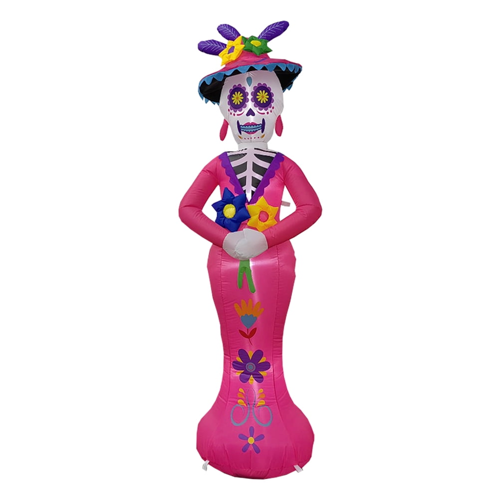 Inflable Halloween Catrina Decorativa Con Luz Led 2.10 Mts. | Walmart ...