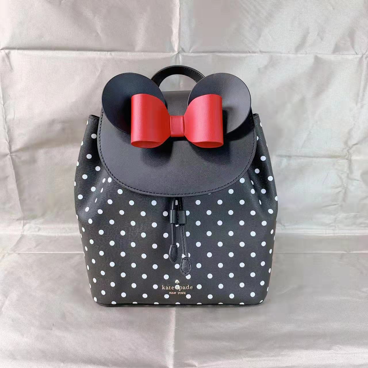 Disney x Kate Spade New York Minnie Mouse Drawstring Flap Backpack ...