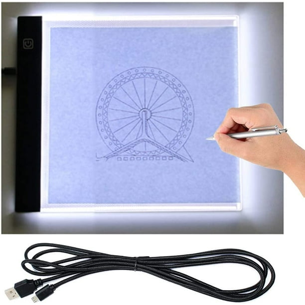 Light Pad Drawing A5 Tracing Light Table Copy Board Ultra-Thin Display ...