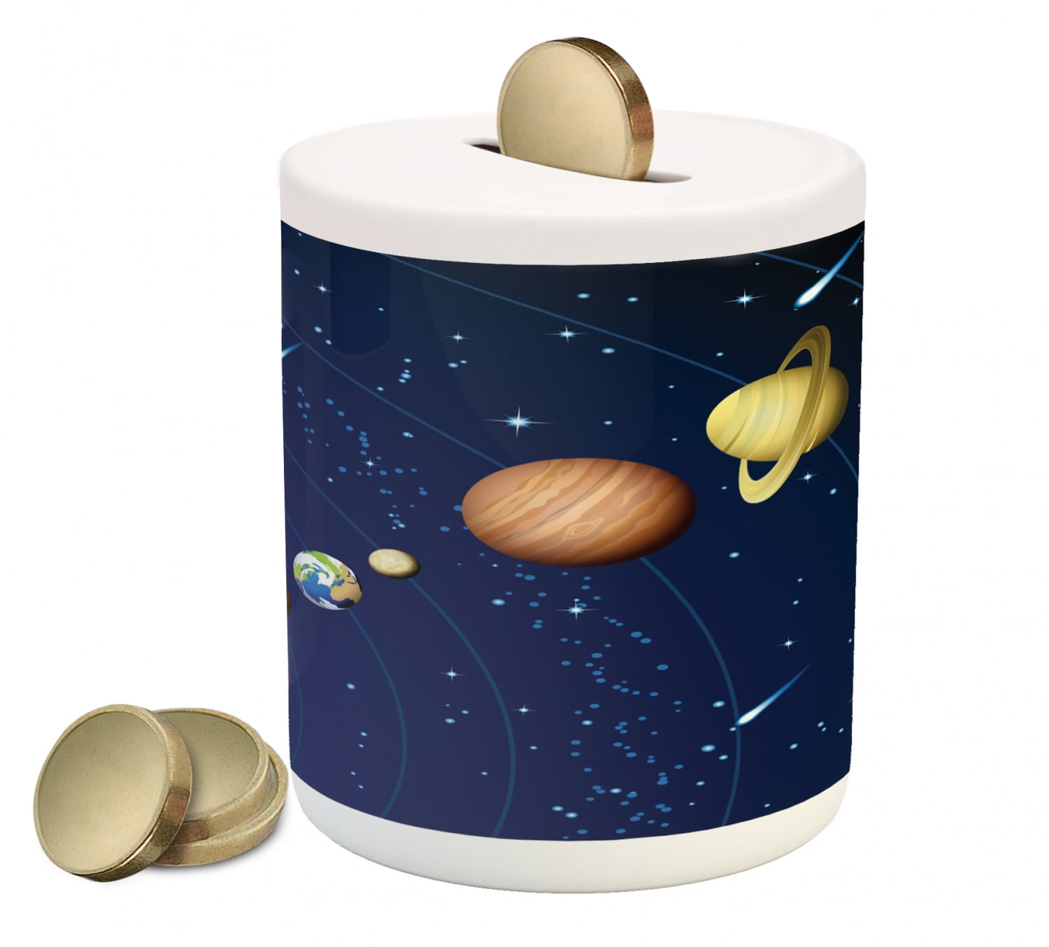 Space Piggy Bank, Solar System Sun Uranus Venus Jupiter Mars Pluto ...