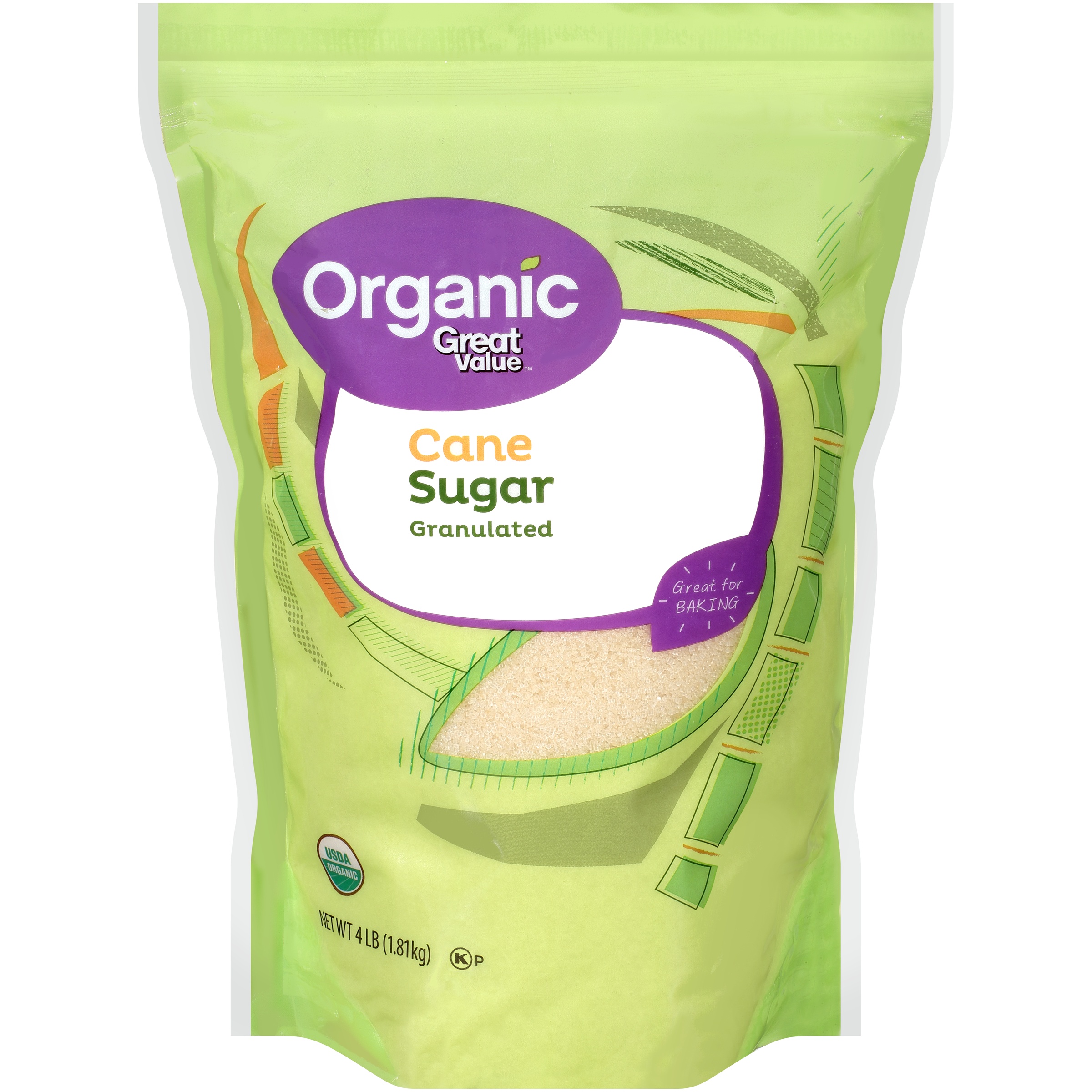 Great Value Organic Granulated Cane Sugar 4 Lbs Walmart Great Value Organic Granulated Cane Sugar 4 Lbs Walmart