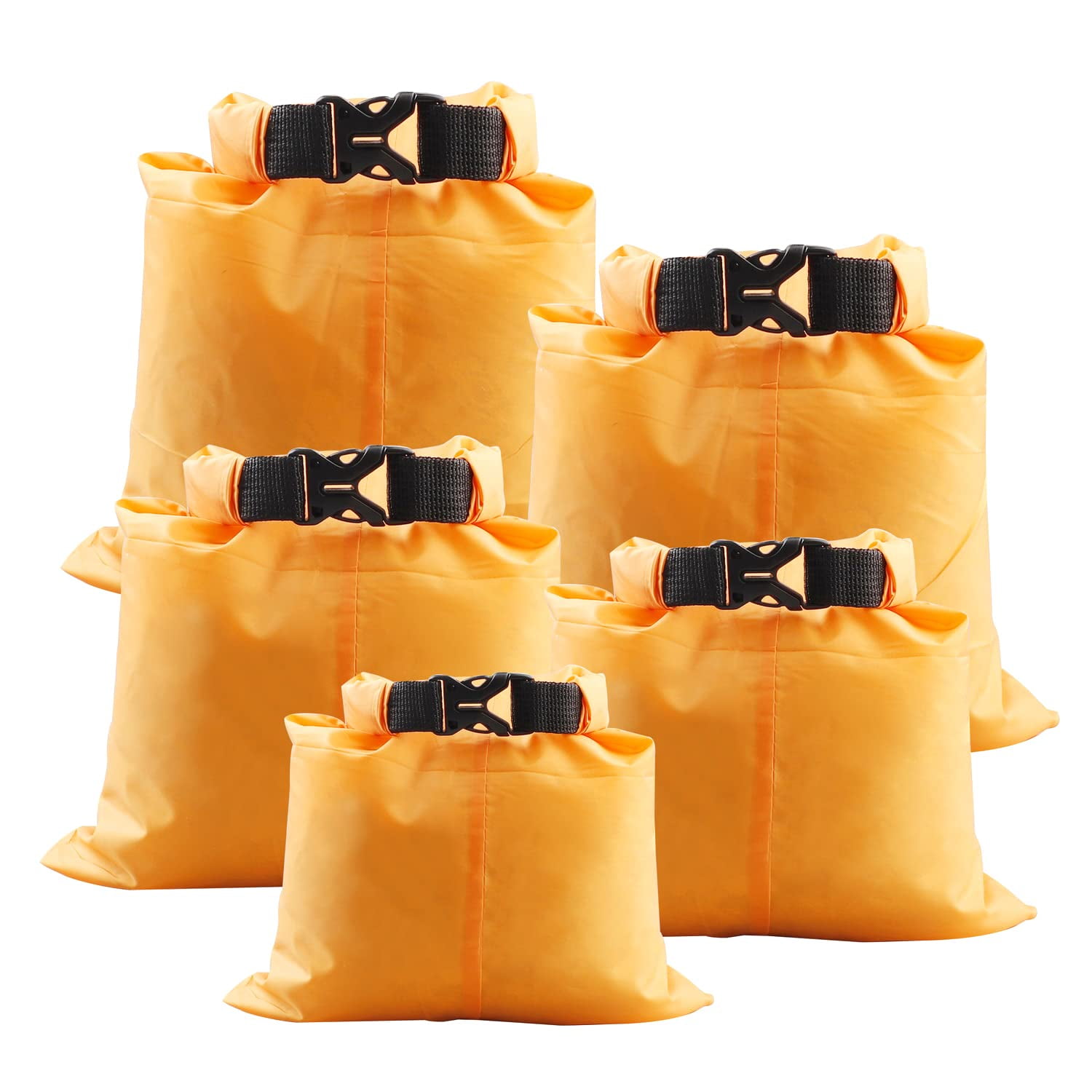 5 Pack Waterproof Dry Sacks, Lightweight Outdoor Dry Bags Ultimate Dry ...