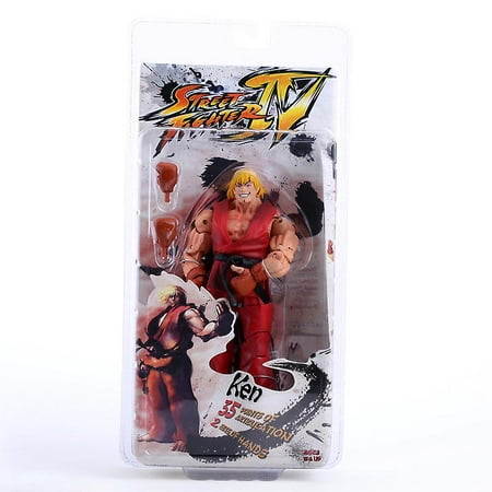 Neca Street Fighter Long Ken Gulie Ken Ryu Movable Doll Model | Walmart ...