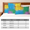 Abstract Glass Throw Pillow Covers 20 x 20 Inch Pillow Covers Set of 4 ...
