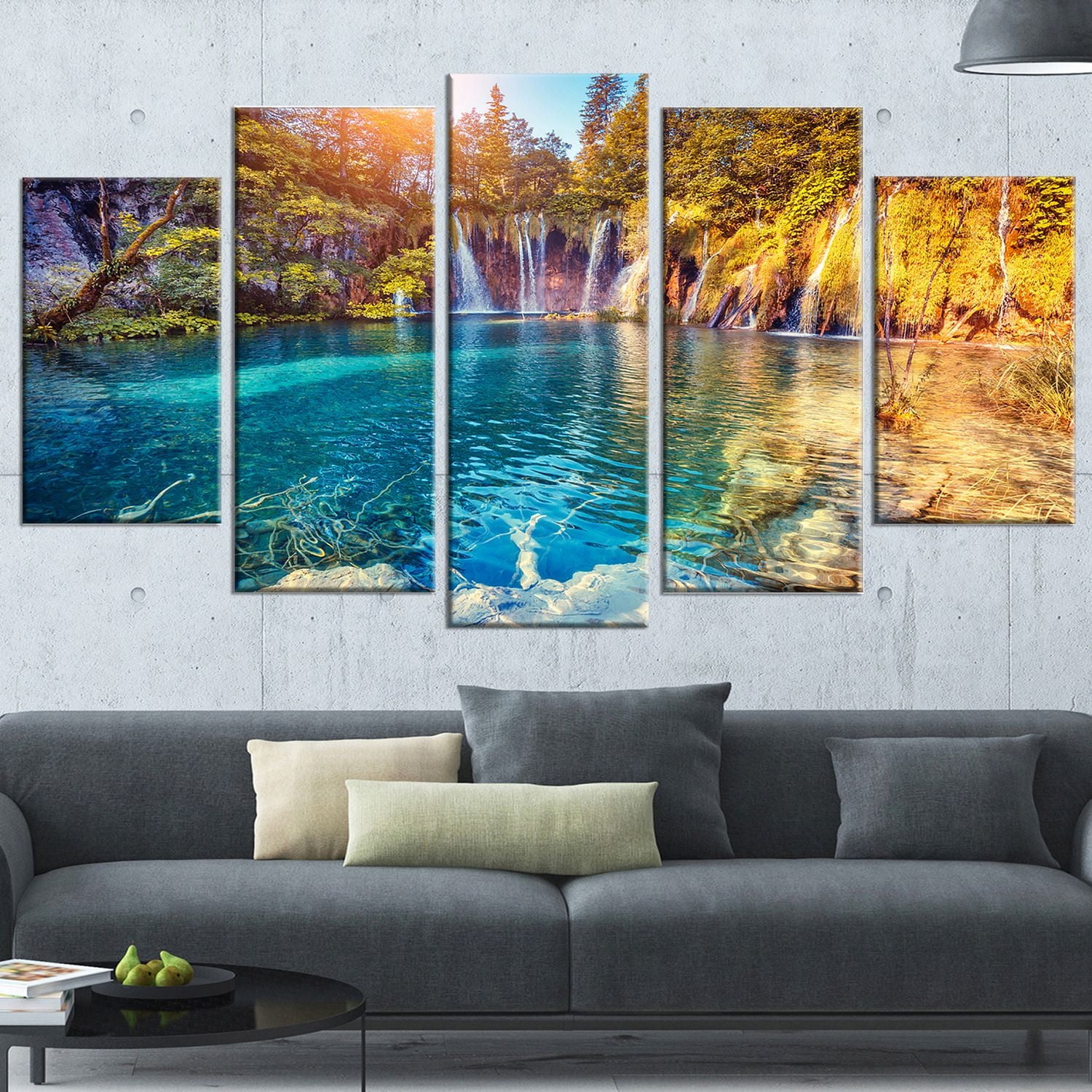 Click here for Designart Design Art Turquoise Water And Sunny Bea... prices