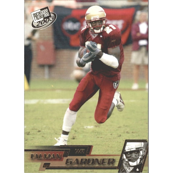 2003 Press Pass Gold Zone #G23 Talman Gardner NFL Football Trading Card ...