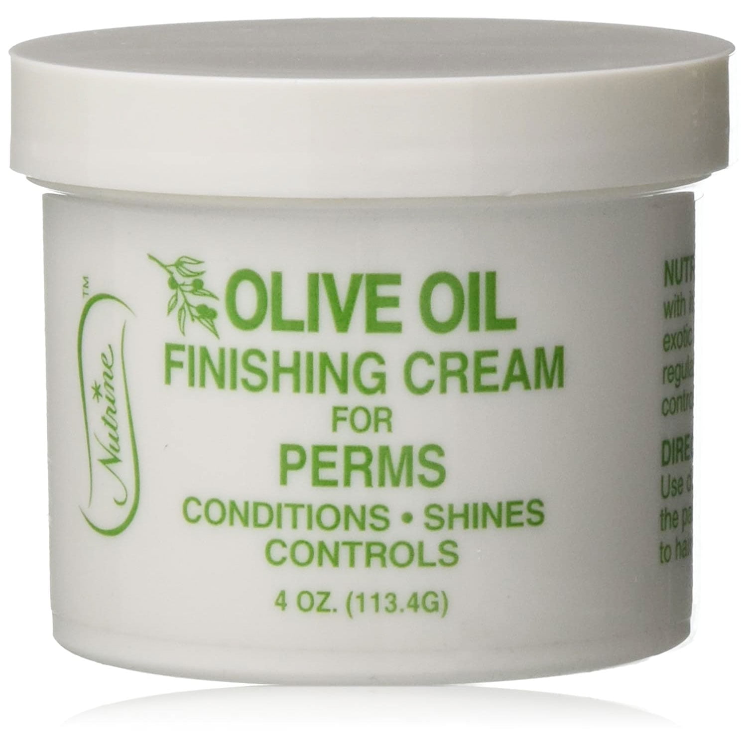 Nutrine Olive Oil Finishing Cream For Perms 4 Oz.,Pack of 3 - Walmart.com