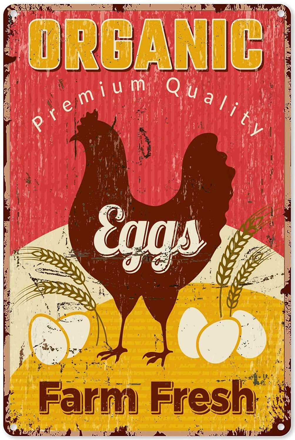 Chicken Metal Sign Once Upon A Time There Was A Girl Who Really Loved ...