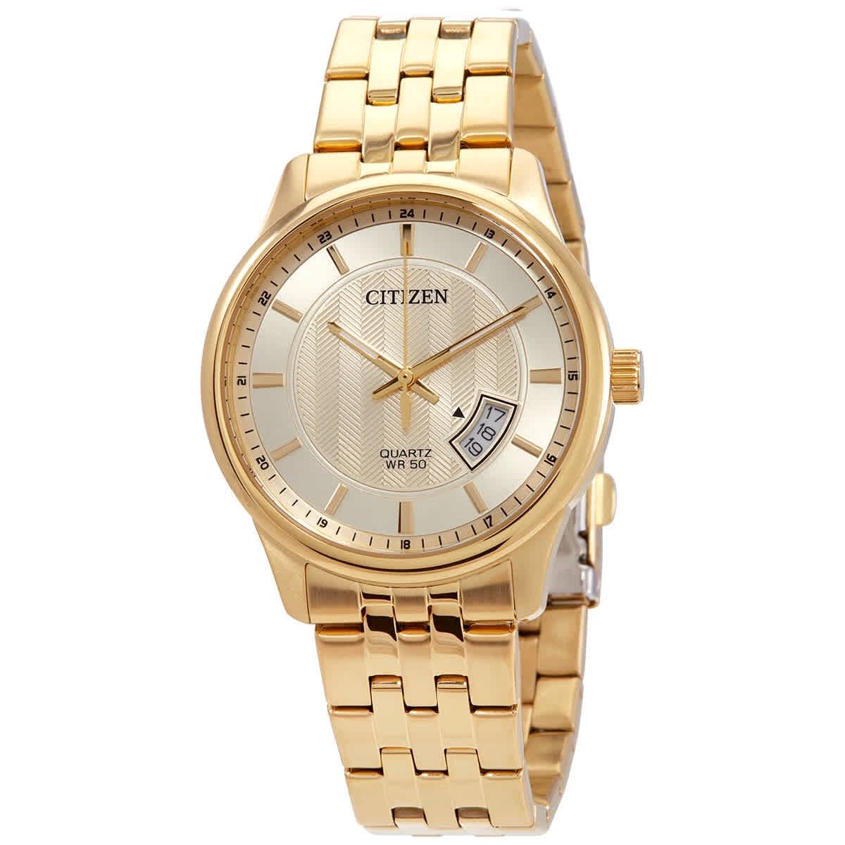Citizen Quartz Gold Dial Gold-tone Men's Watch BI1052-85P - Walmart.com