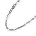 JewelStop 10k 18" White Gold 2.30mm Diamond Cut Rolo Chain with Lobster ...