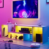 Dextrus LED Gaming TV Stand for PS5, Versatile Media Console Cabinet ...