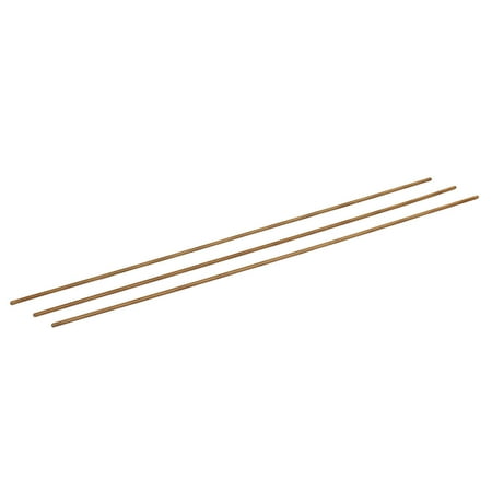 M2 x 250mm Male Threaded 0.4mm Pitch All Thread Brass Rod Bar Gold Tone ...