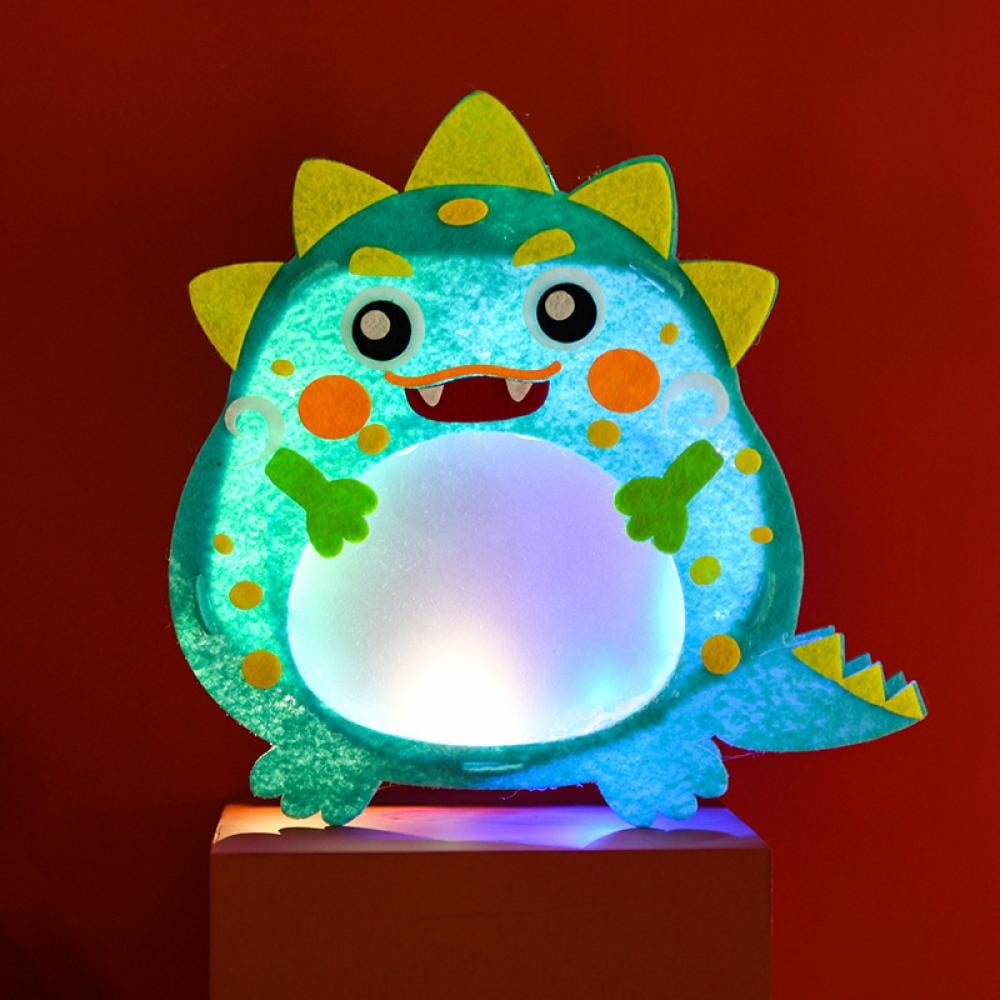 3D Art Kit for Kids - Makes a Light-Up Animal Lantern with Felt - Kids ...