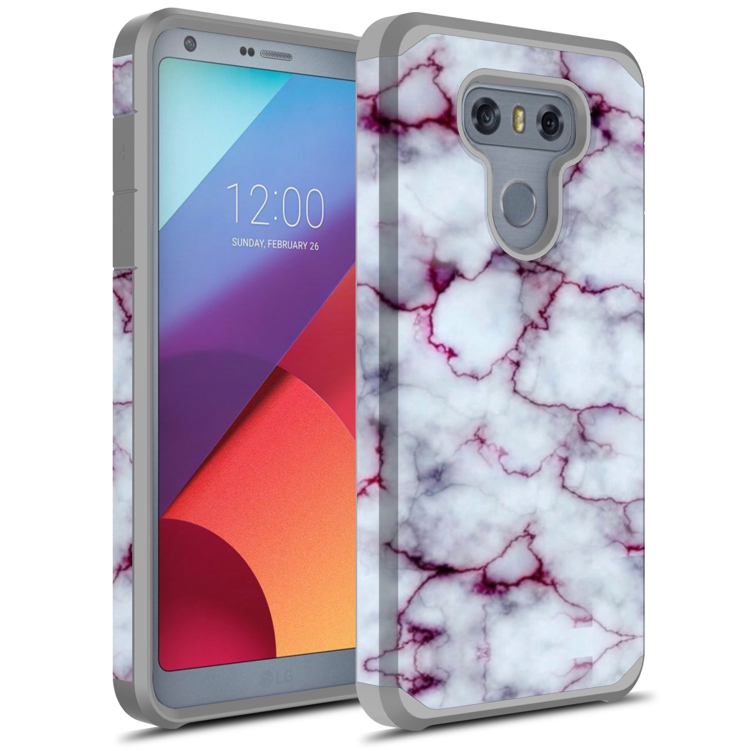 LG G6 Case, Kaesar Hybrid Dual Layer Shockproof Hard Cover Graphic ...