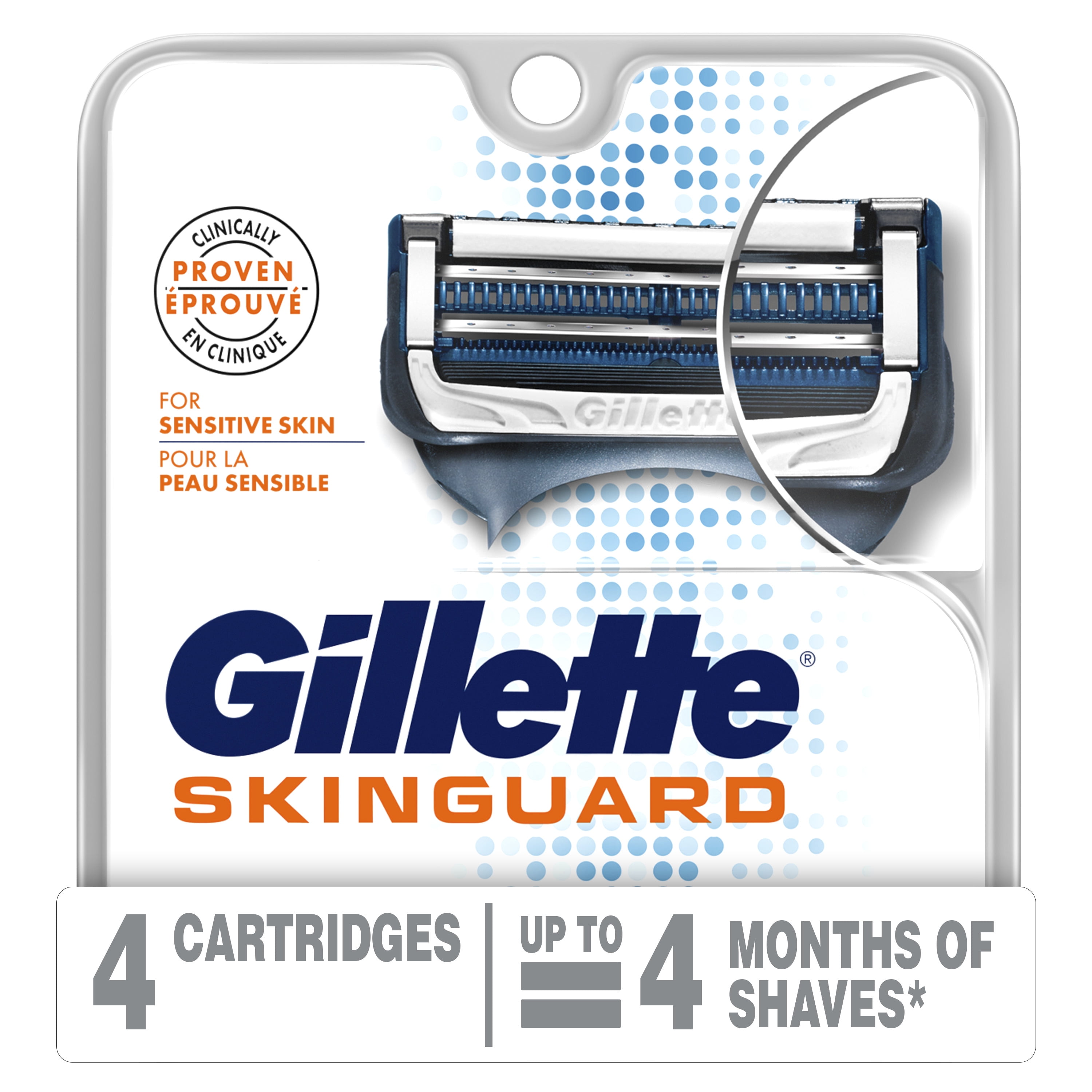 Gillette SkinGuard Men's Razor Blades, 4 Blade Refills - Walmart.com