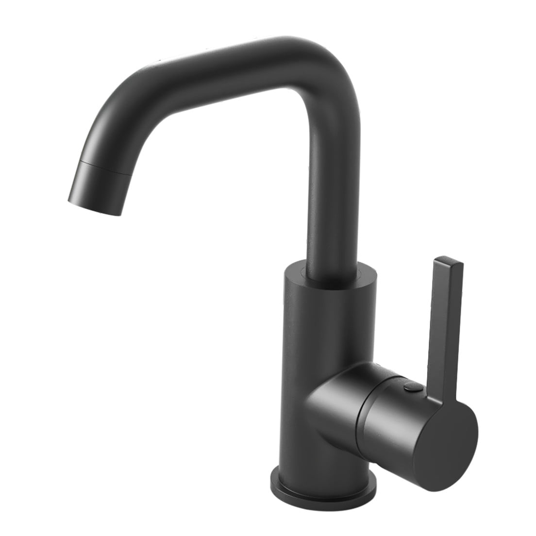 YZZY Single Lever Handle Bathroom Faucet for Sink 1 Hole Black Lavatory ...
