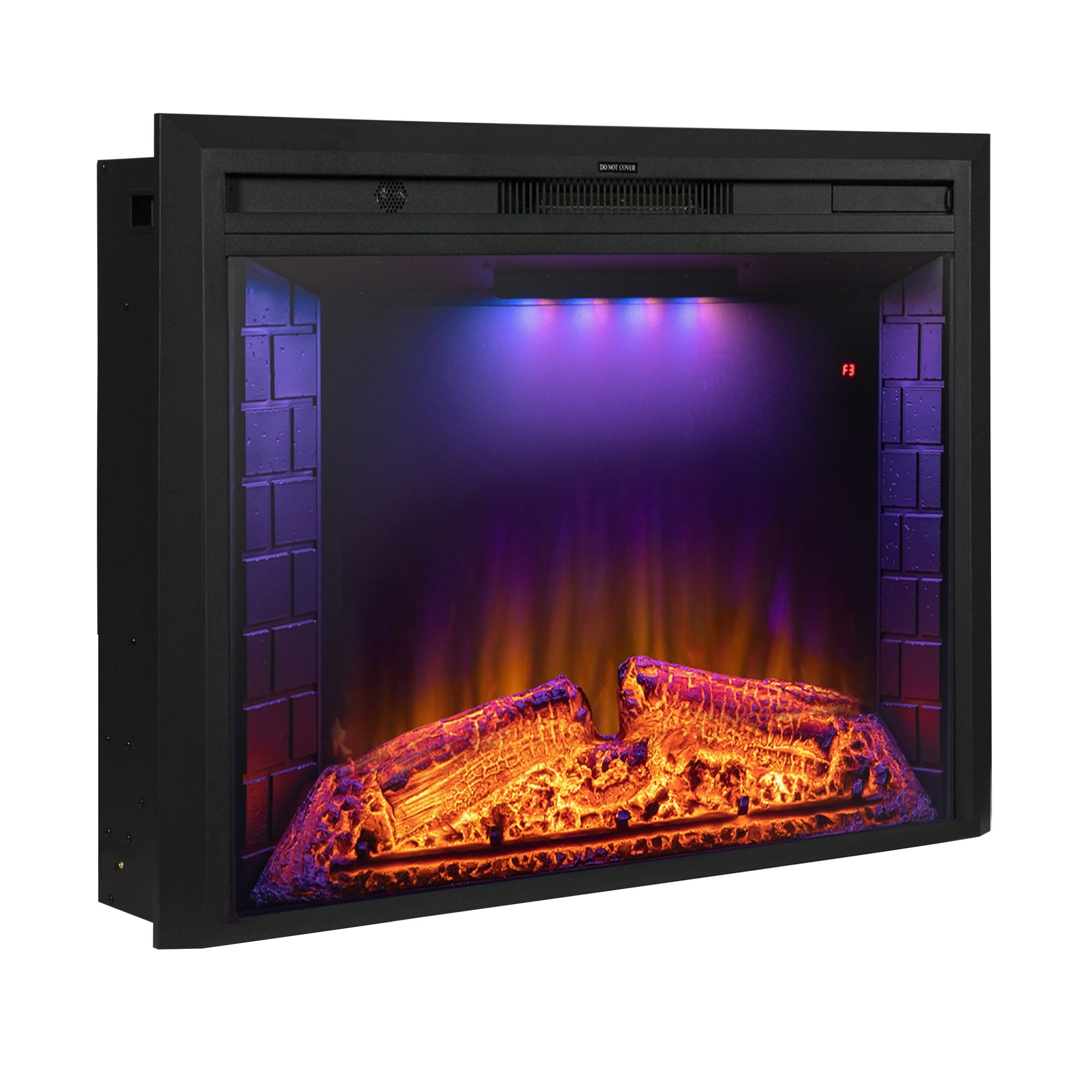 VINEMOUNT 50” Electric Fireplace Inserts with Adjustable Flame Speed ...