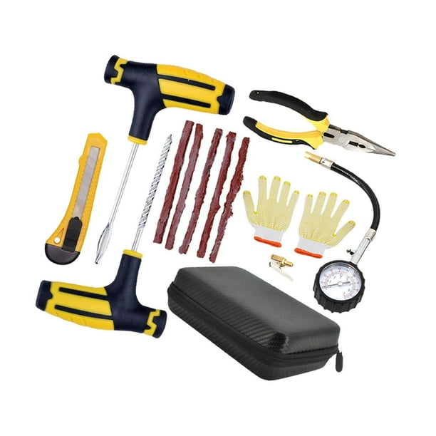 Langgg Professional Tire Repair Tools Tyre Puncture Repair Kit for ...