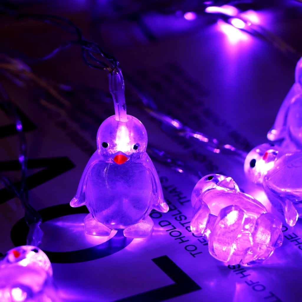 Christmas decorations Penguin Animal Shape String Lights 10 LED 1.65M ...