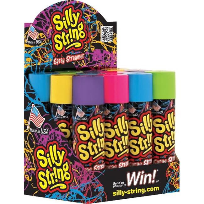 Just For Kicks KCD 00420 12 PF Silly String Pack Of 12 Walmart just-for-kicks-kcd-00420-12-pf-silly-string-pack-of-12-walmart