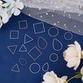 1 box 96pcs 16 style Brass Linking Rings Round Teardrop Links Triangle ...