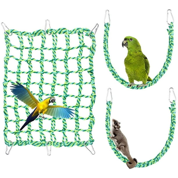P5HAO Handmade Hamster Climbling Cotton Rope Nets Small Animal Activity ...