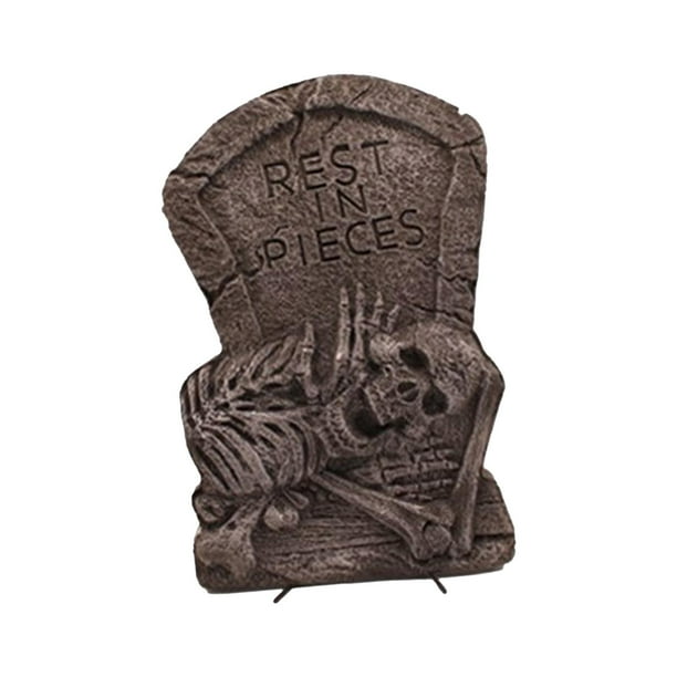 Lápida de Halloween, letrero de patio, lápida de espuma, cementerio ...