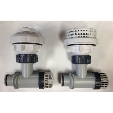 Set of 2 Intex Large Pool Plunger Valves w/ Pool Fittings (Includes 2 ...