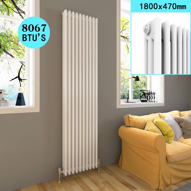 ELEGANT 1800 x 470 mm Rads Traditional Radiator Cast Iron Style ...