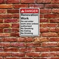 Industrial Caution Sign Construction Sign (Renovation Work Do not enter ...