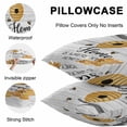 Cartoon Bee Outdoor Pillow Covers 16x16 Inch Throw Pillow Covers Set of ...