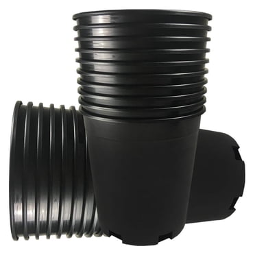 Pro Cal 3 Gallon Size Plant Containers, Premium Nursery Black Plastic ...