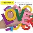 52 Pieces 8 Assorted Colors Self-Adhesive Foam Letters Felt Alphabet ...