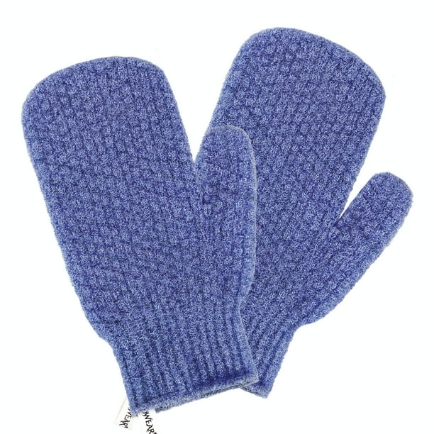EvridWear Exfoliating Bath Mittens for Shower, Spa, Massage and Body ...