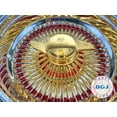 DGJ WHEELS 13x7 Rev 100 Spokes Candy Red & Gold Lowrider Wire Wheel ...