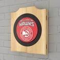Trademark Gameroom Atlanta Hawks Dart Board Cabinet Set with 6 Steel ...