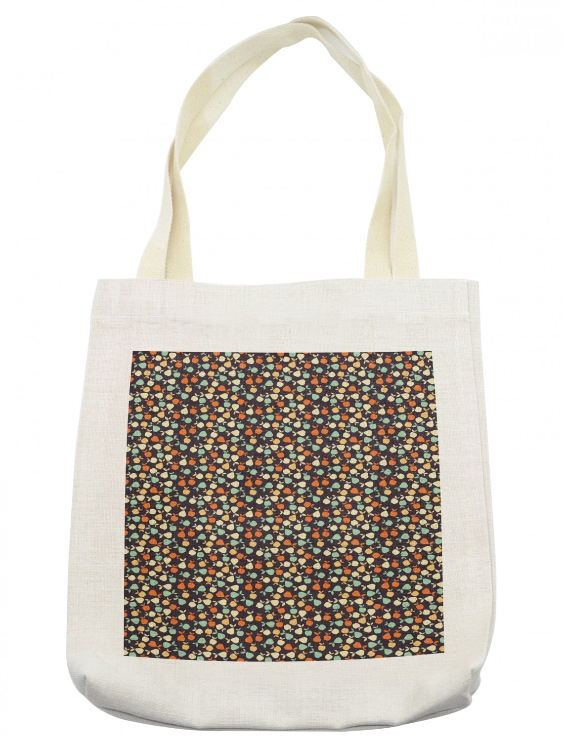 Fruits Tote Bag, Simple Repeating Pattern of Apple and Pear Silhouettes ...
