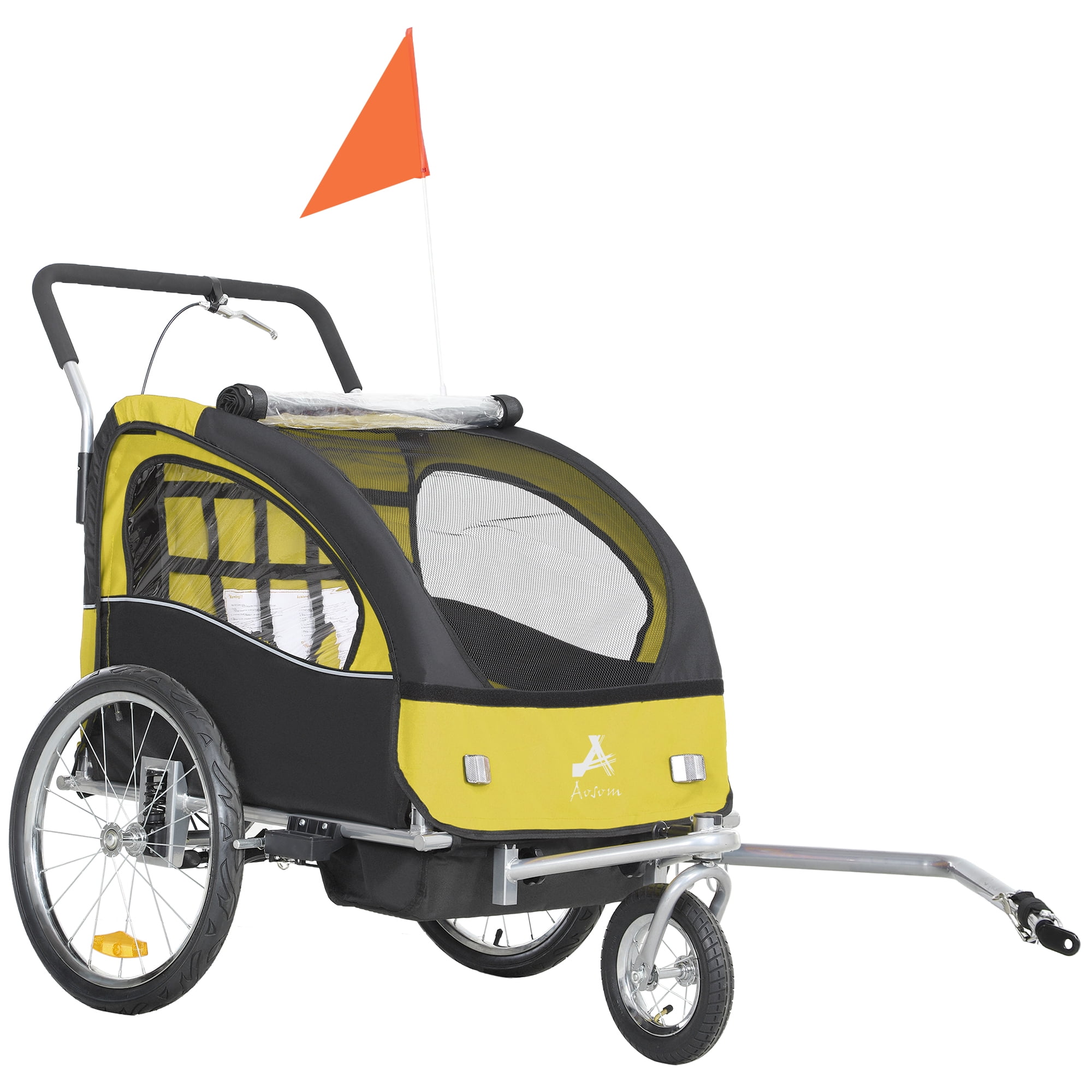 Click here for Aosom 2-In-1 Bike Trailer For Kids  Foldable Baby... prices