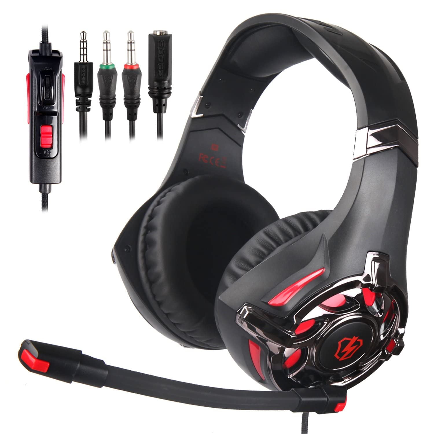 G813 Multi-Platform Playstation 4Gaming Headset with Mic 3.5MM Jack in-LINE Volume Control Over ...