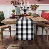 GXXGREAT Black And White Checkered Table Flag Christmas Table Flag ...